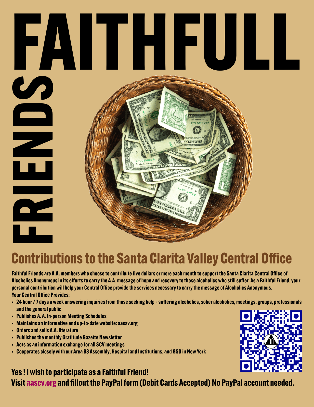 7th Tradition | SCV Central Office of Alcoholics Anonymous